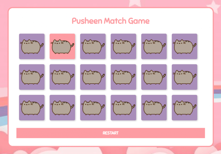 HTML and CSS Tutorial for Kids: Thanksgiving Matching Game
