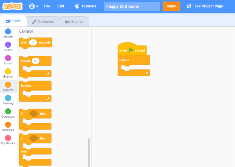 How to Make Flappy Bird on Scratch | Kids Scratch Tutorial