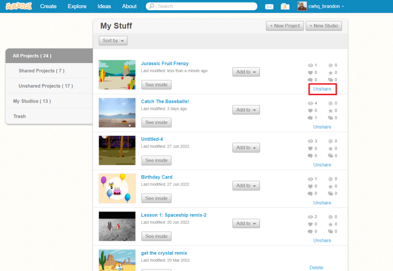 How to Share Projects on Scratch | CodeWizardsHQ