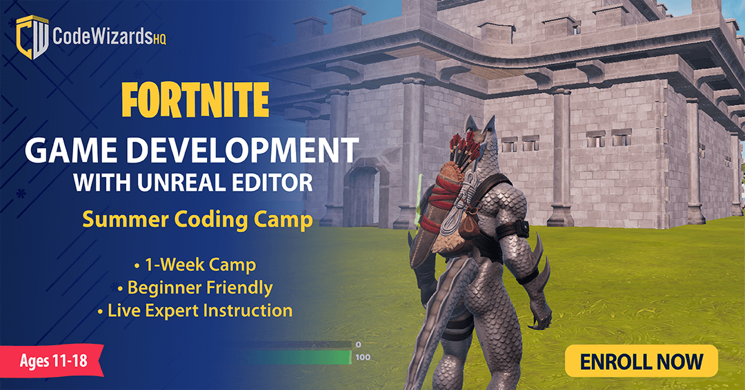 Fortnite Game Development Coding Camp | Ages 8-18