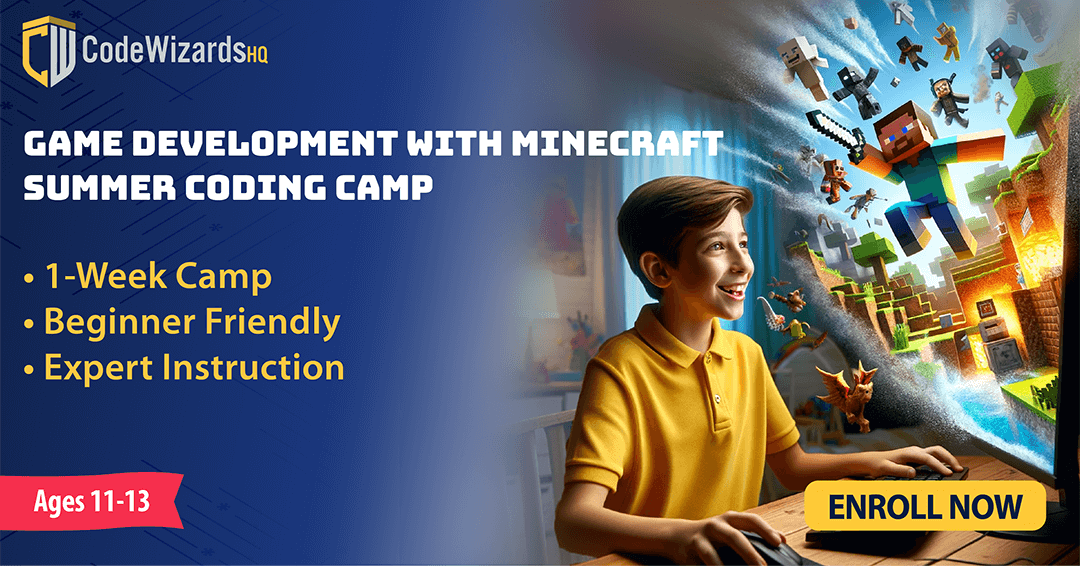 Minecraft Coding Camp | Summer Camps | Ages 8-13